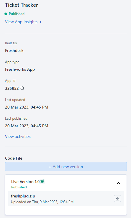 Freshworks Developer Docs | Freshworks apps